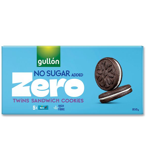 Gullón Zero Twins Sandwich Cookies ohne Zuckerzusatz | Vegan ...